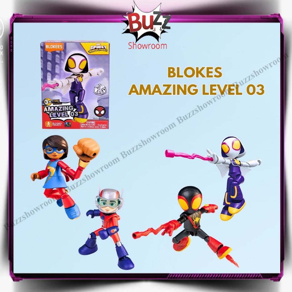 Jual Blokees Spidey Amazing Friends Level 03 AntMan Spiderman Ms Marvel ...