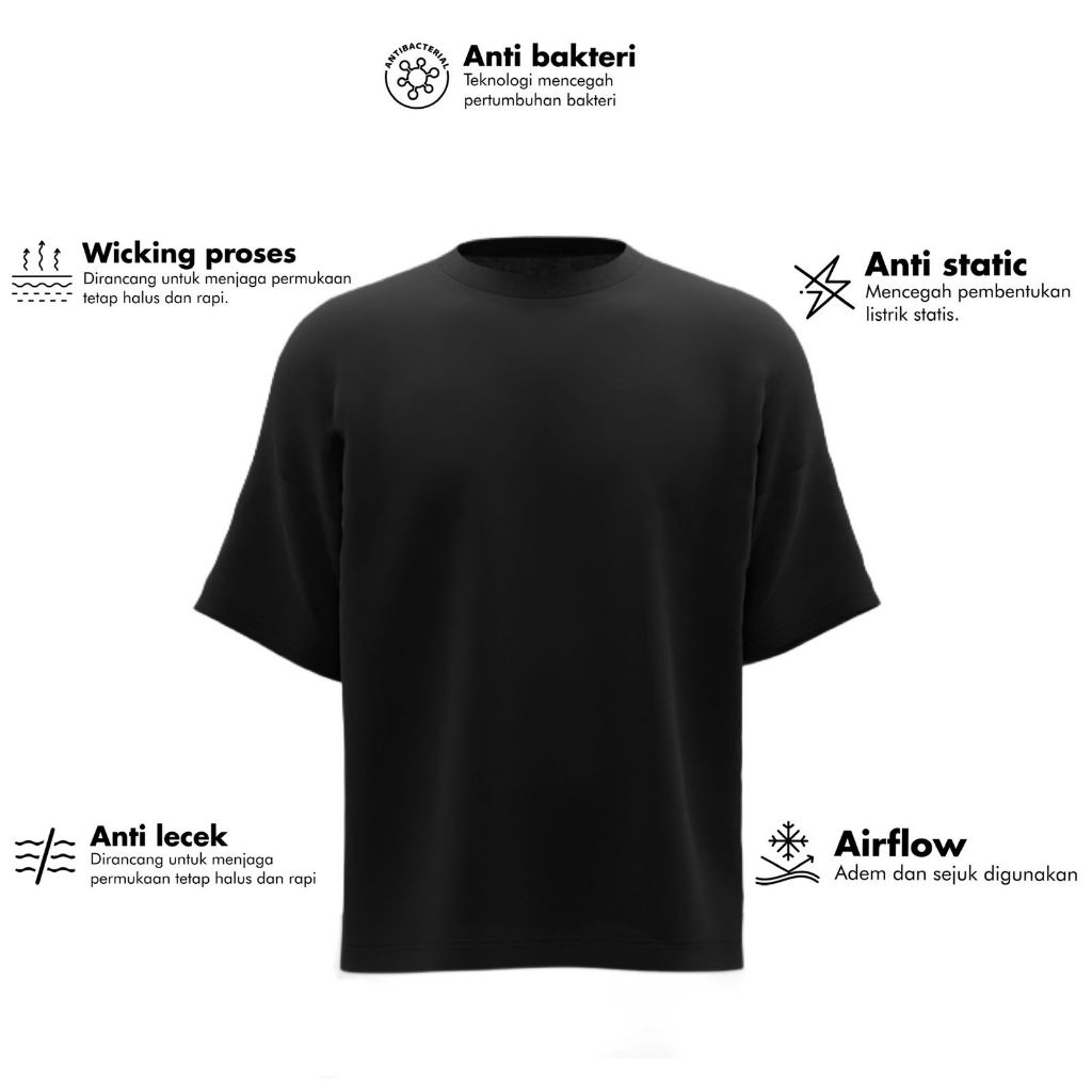 Jual LETTUCY BYCEL T-shirt Polos Oversized Boxy Fit | BLACK | Shopee ...