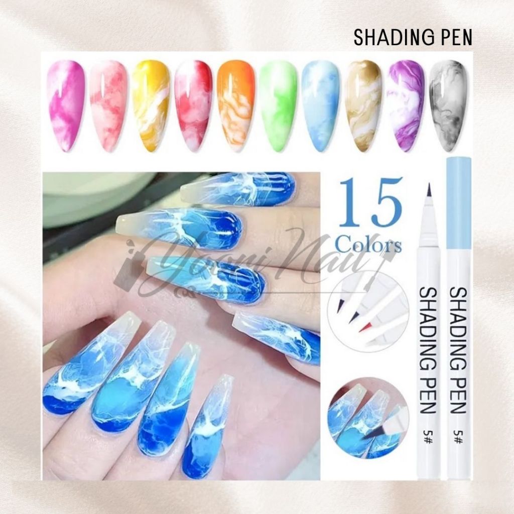 Jual Shading pen blooming gel pen shading effect drawing nail pen ...