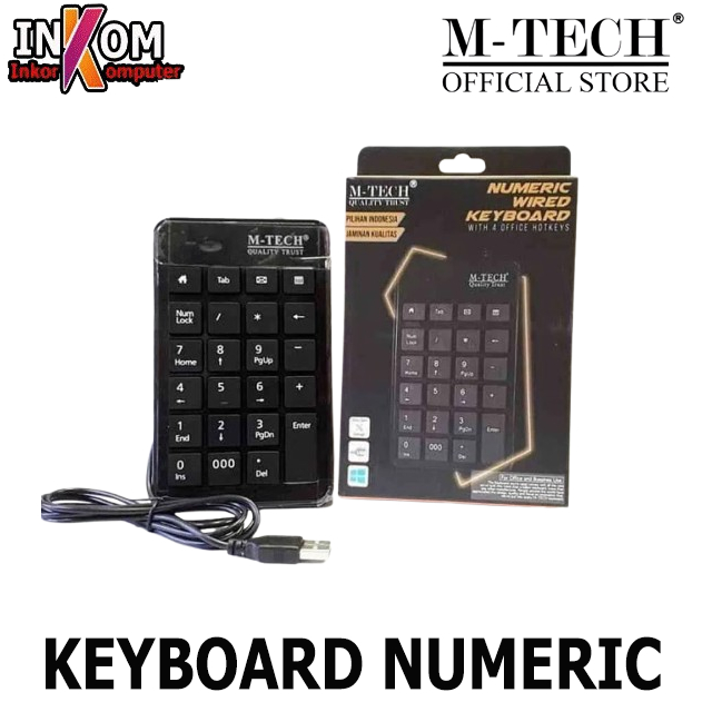 Jual keyboard Numeric Wirelles M-Tech - Keypad M-Tech Mini | Shopee ...