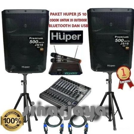 Jual PAKET SOUND SISTEM HUPER JS 10 JS10 UNTUK DI OUTDOOR DAN INDOOR ...