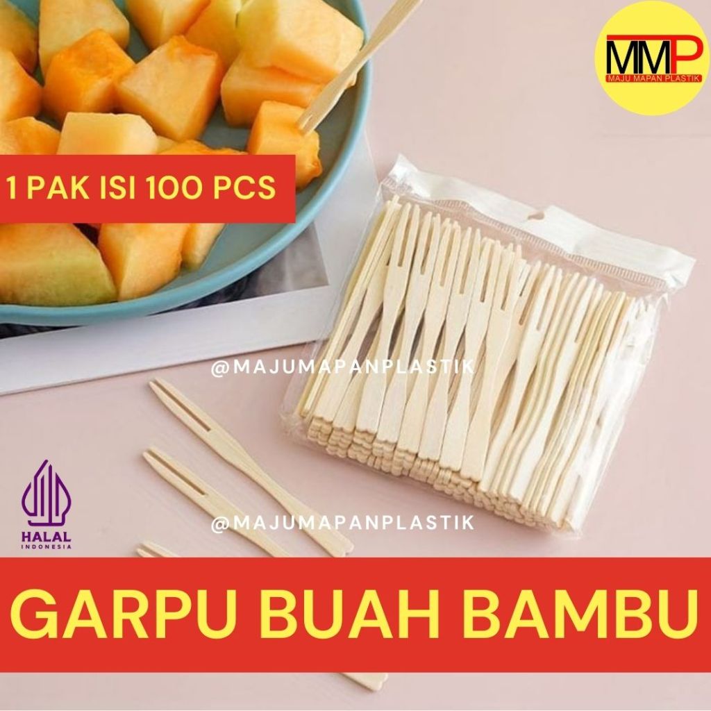 Jual Garpu Tusuk buah / Garpu Mini Plastik / Garpu Kue Plastik isi ...