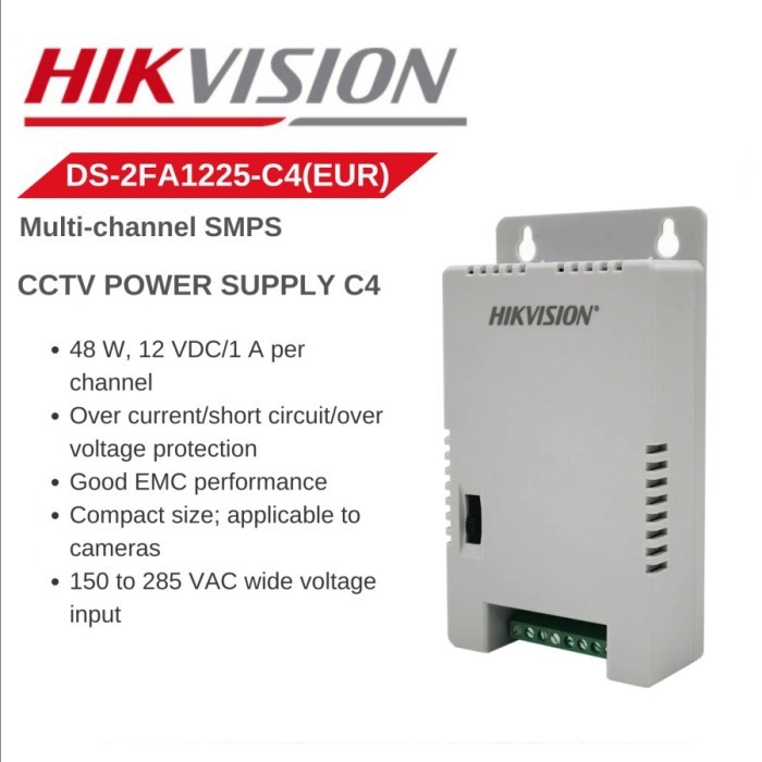 Jual Hikvision DS-2FA1225-C4 Power Supply 4 Port | Shopee Indonesia