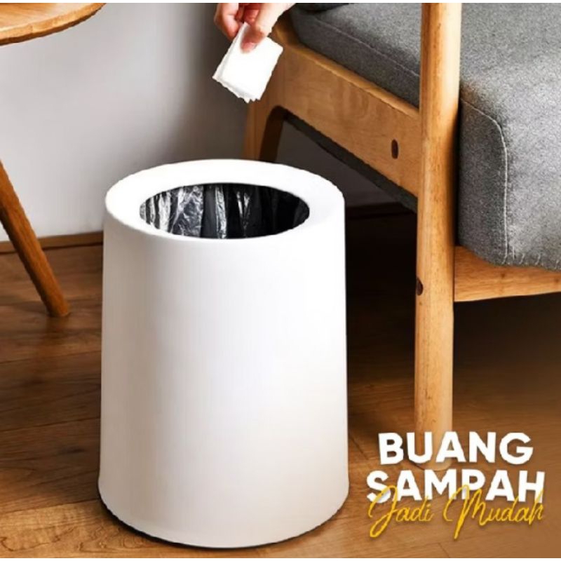 Jual Tempat sampah bulat/Trash bin / tong sampah plastik minimalis ...