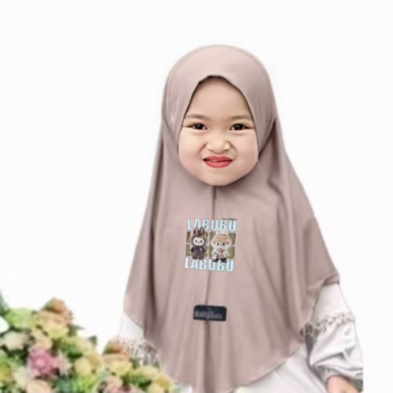 Jual Kerudung bayi perempuan / kerudung anak labubu / hijab anak ...