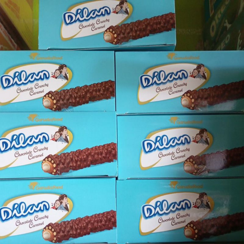 Jual Dilan chocolate crunchy caramel 1 box isi 12 pcs | Shopee Indonesia