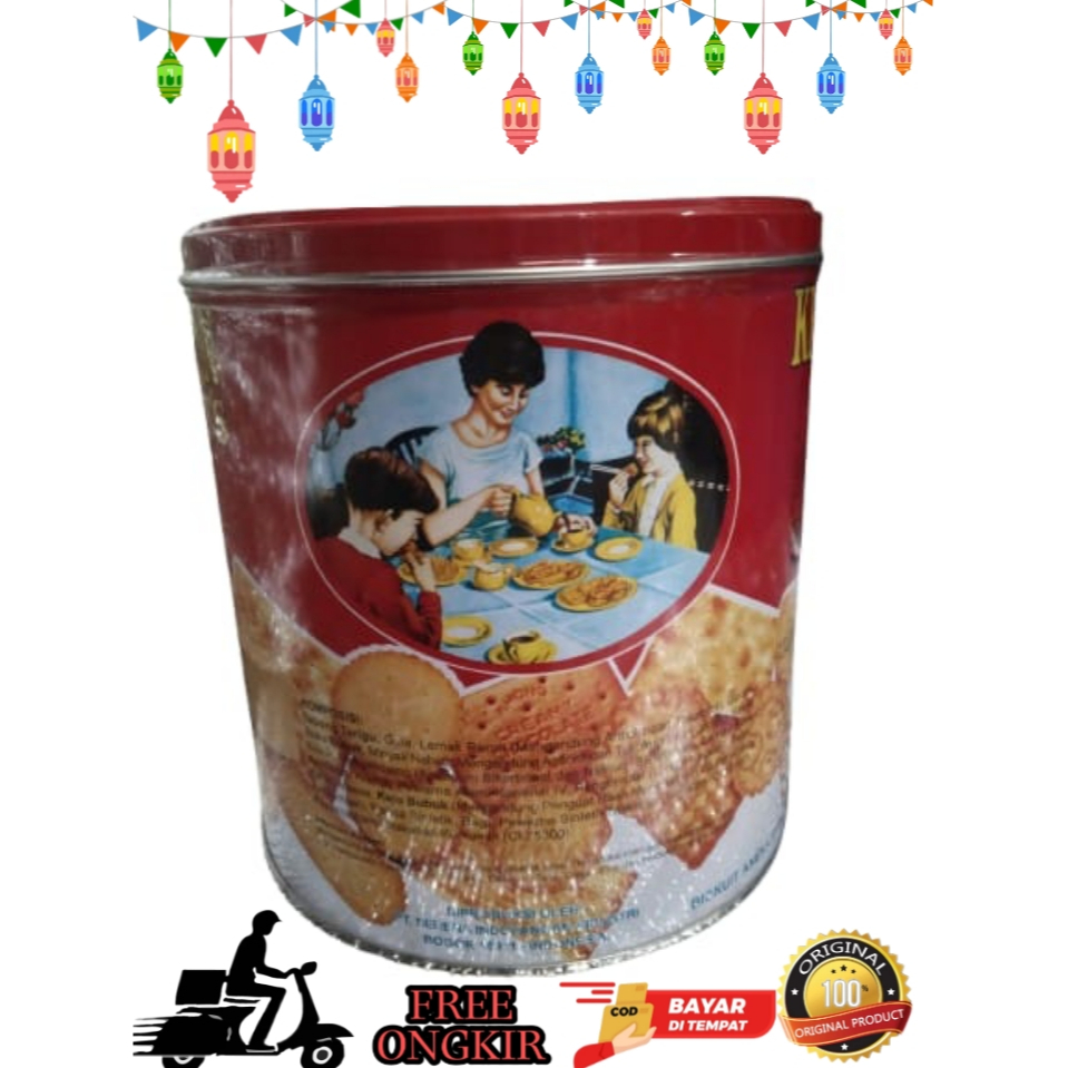 Jual Khong Guan Kaleng Bulat Assorted Biskuit 650gr Kue Lebaran Hampers ...