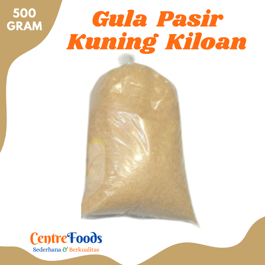 Jual GULA PASIR Kuning - Gula Pasir Curah Kiloan | 500gr [ Harga Per 0,5 Kg ] | Shopee Indonesia