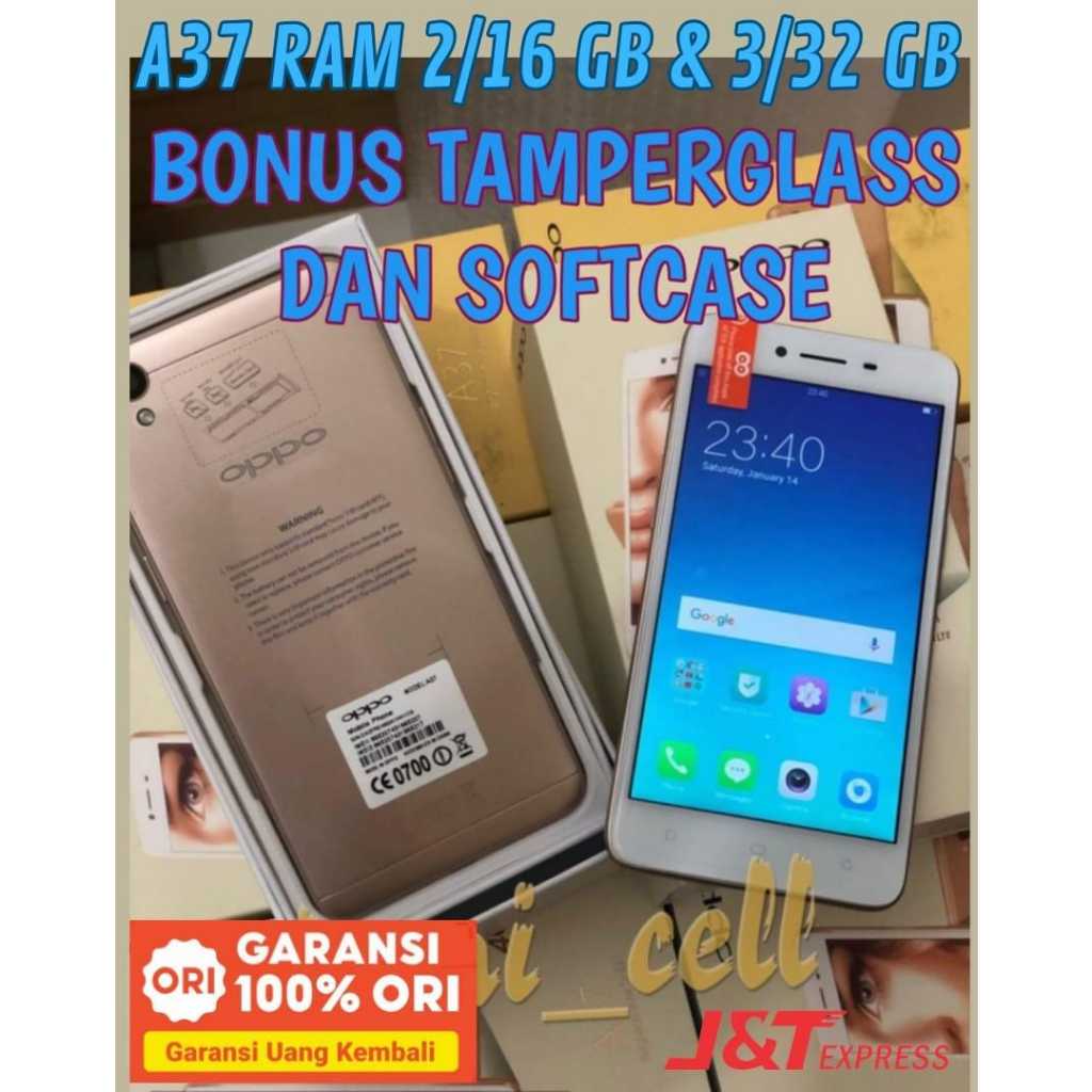 Jual HP OPPO A37 ram 3/32GB 4G LTE Smartphone GARANSI 1 TAHUN | Shopee Indonesia