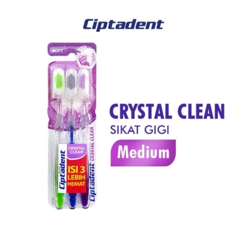 Jual Sikat Gigi Ciptadent Isi 3 Crystal Clean | Shopee Indonesia
