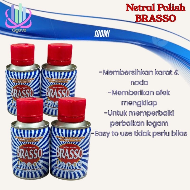 Jual Brasso Metal Polish/Pengkilap Logam/Pembersih karat serba guna 100ML | Shopee Indonesia
