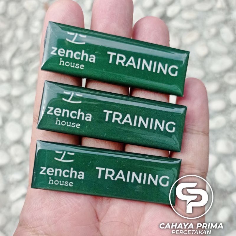 Jual Name tag / Nametag / Nama dada ukuran 2 cm x 6 cm. MINIMAL 2 PCS ...