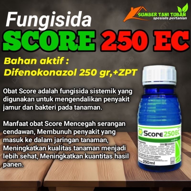 Jual FUNGISIDA SCORE 250 EC syngenta TERSEDIA KEMASAN 80.ML 250.ML ...