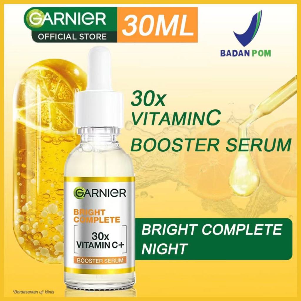 Jual Garnier Bright Complete Vitamin C 30x Booster Serum Skin Care 30ml Cepat Cerahkan Noda ...