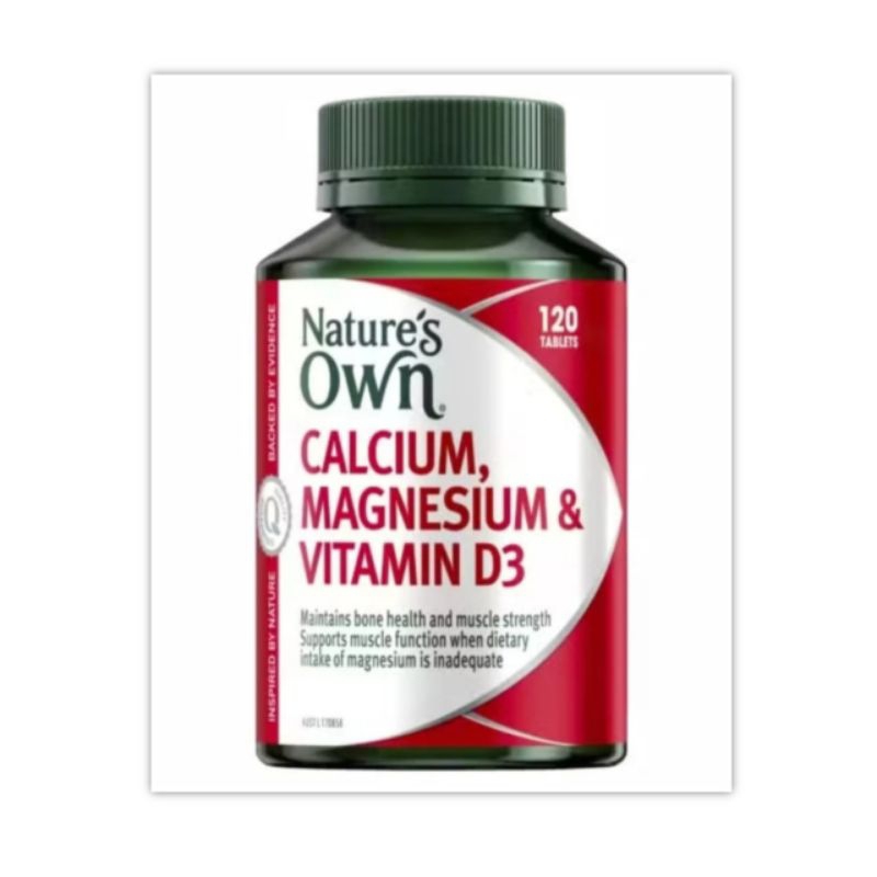 Jual Natures Own Calsium Magnesium Vitamin D3 120 tab Nature Own Nature ...