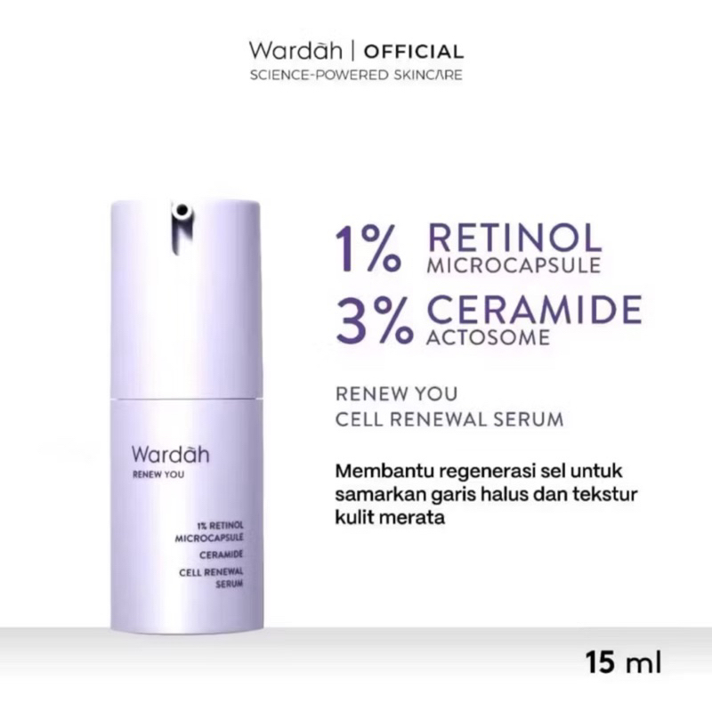 Jual WARDAH Renew You 1% Retinol Microcapsule Ceramide Cell Renewal ...