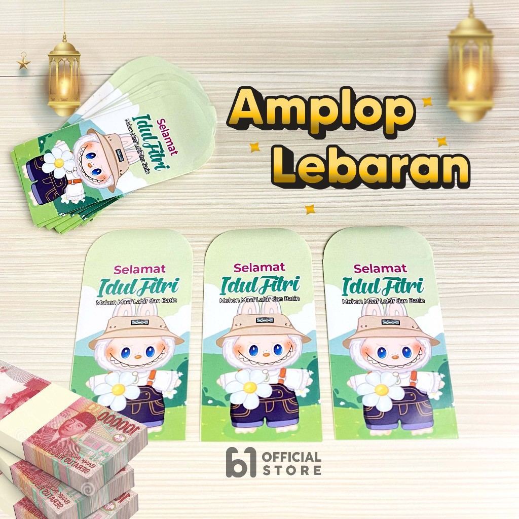 Jual AMPLOP THR LABUBU MODEL TERBARU ISI 100 LEMBAR ANGPOU LEBARAN IDUL ...