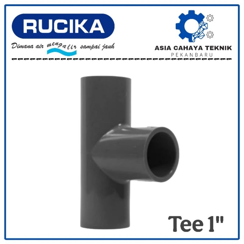 Jual RUCIKA Sambungan Pipa Fitting PVC Tee AW 1" Tee AW 1 Inch | Shopee Indonesia