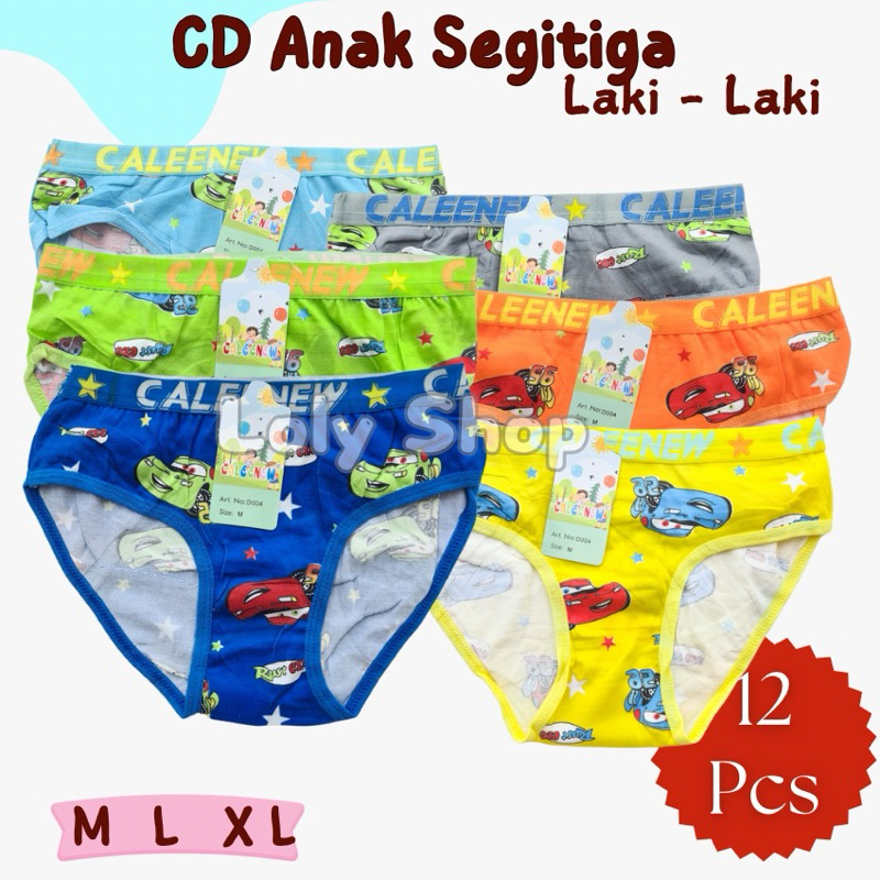 Jual 12 - PCS Celana dalam anak laki laki D004 | cd anak cowok ukuran M L XL - SEMPAK ANAK ...