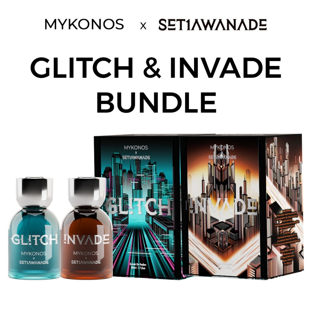 Jual Mykonos Bundle Glitch + Invade Extrait de Parfum 50 ml | Shopee ...