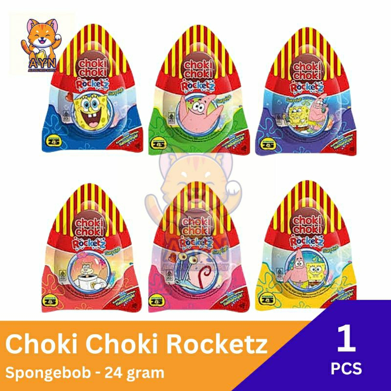 Jual Choki Choki Rocketz Spongebob Berhadiah 24 gram | Shopee Indonesia