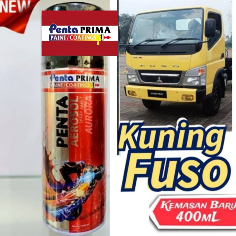 Jual Pilok Kuning Fuso Dakar Yellow Penta Aerosol Cat Semprot Mobil ...