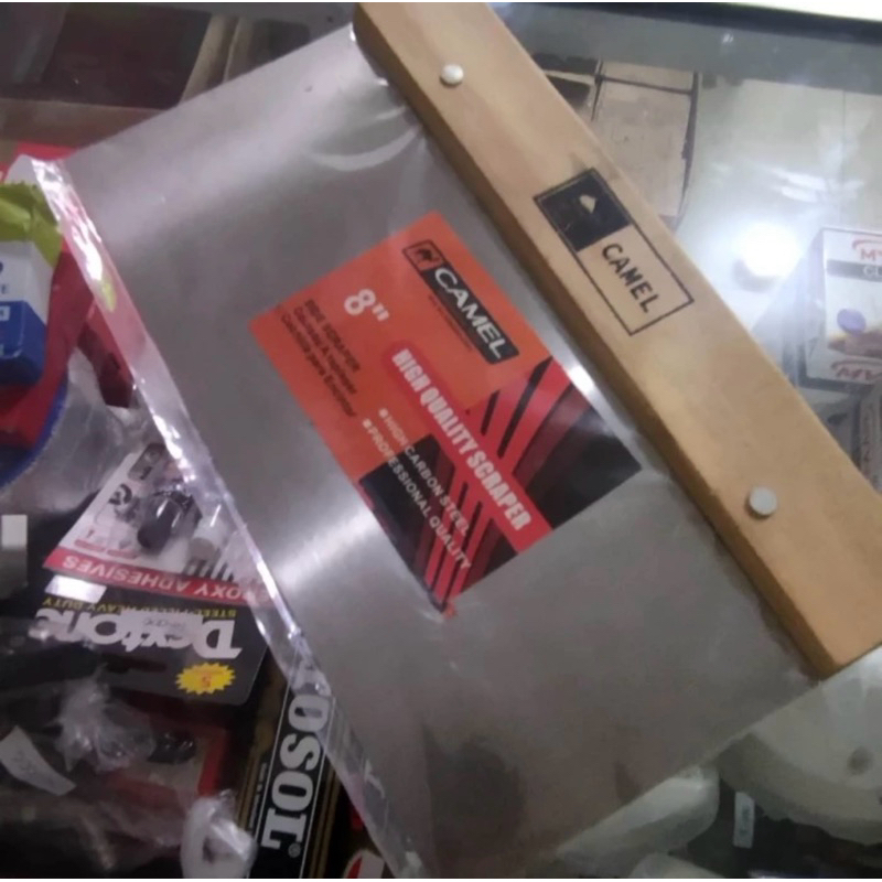 Jual Skrap Kape 8 Inch Camel Gagang Kayu Plat Besar Scraper Dempul ...