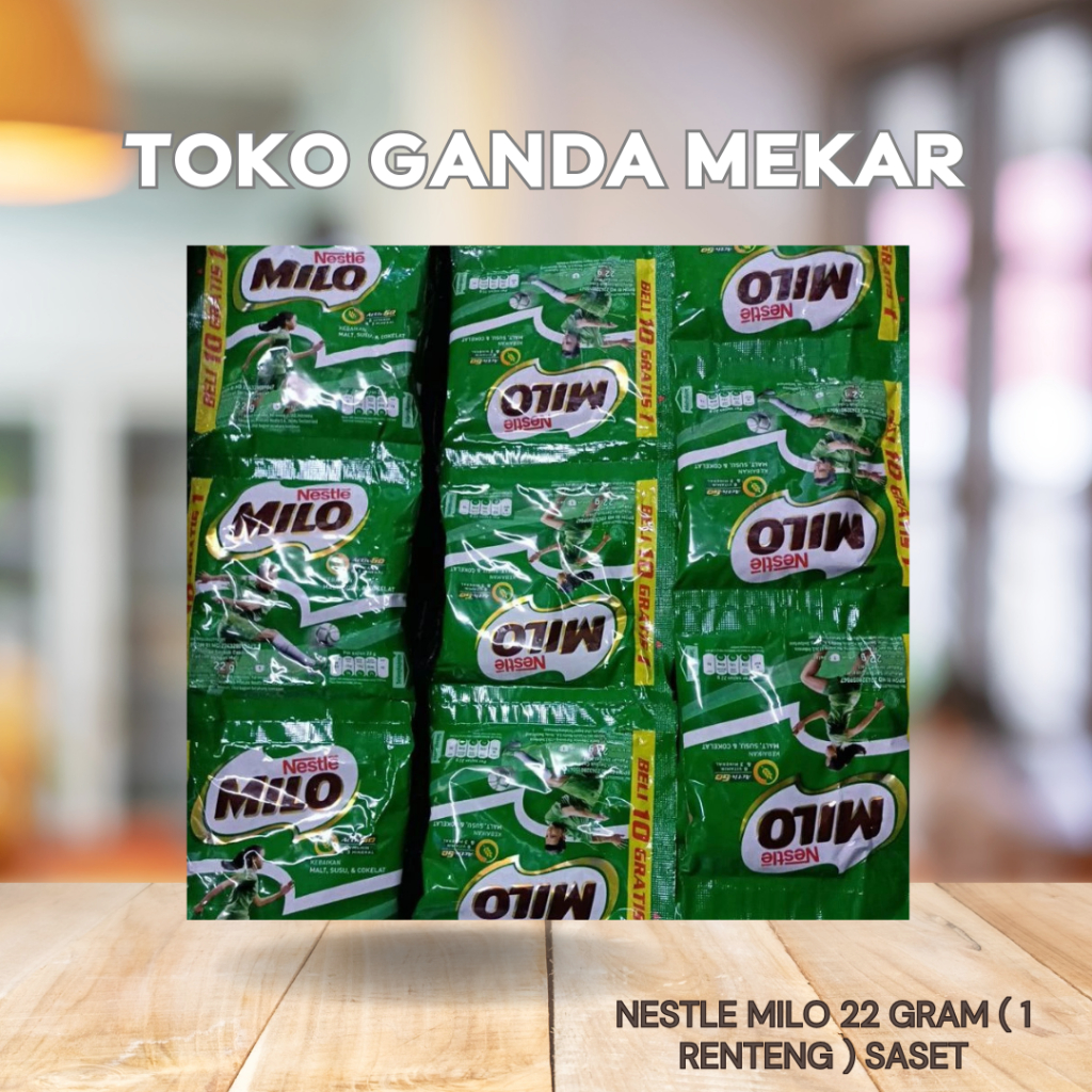 Jual NESTLE MILO 22 GRAM ( 1 RENTENG ) SASET | Shopee Indonesia