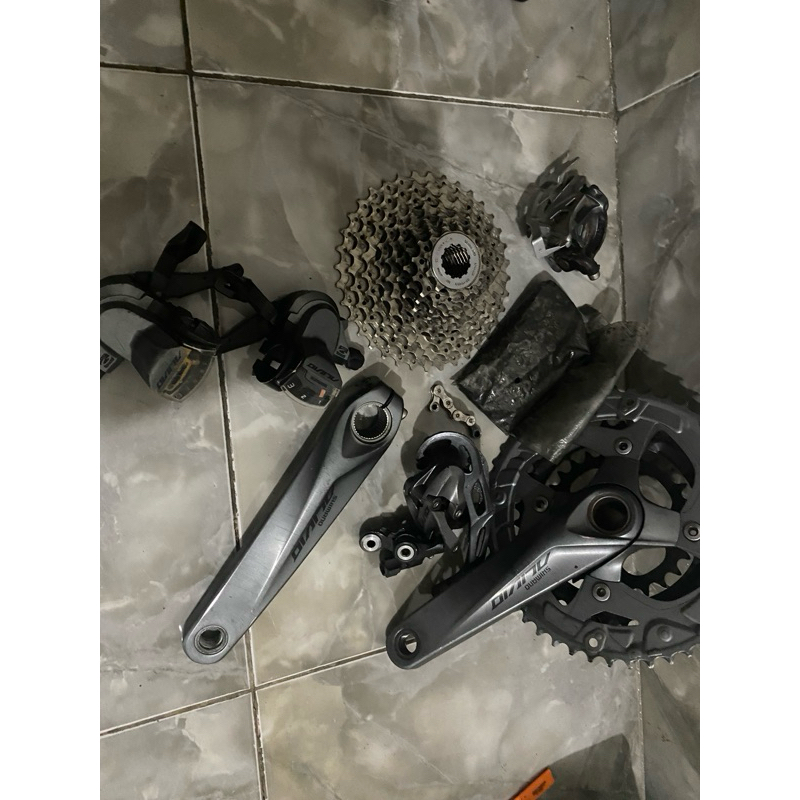 Jual Groupset Shimano Alivio 3x9 speed | Shopee Indonesia