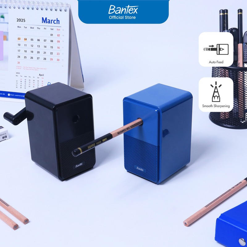 Jual Bantex Rautan Pensil Meja Otomatis / Rotary Sharpener dengan 5 ...