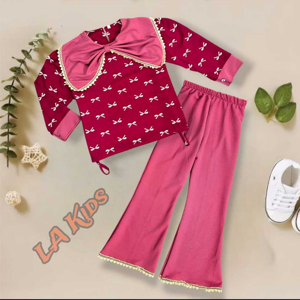 Jual Setelan PIta Japaline Anak Perempuan Model Celana Kulot Buat Usia ...