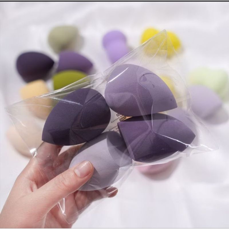Jual 4pcs Spons Rias Wajah Yang Lembut Makeup Beauty Blender Spons ...