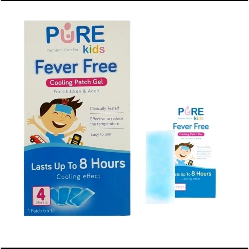 Jual PURE KIDS FEVER FREE / PURE BABY OBAT DEMAM ANAK / PLESTER PENURUN ...