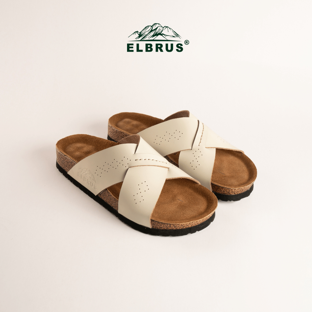 Jual Elbrus - Aegis Sandal Kulit Pria (Ivory) | Shopee Indonesia