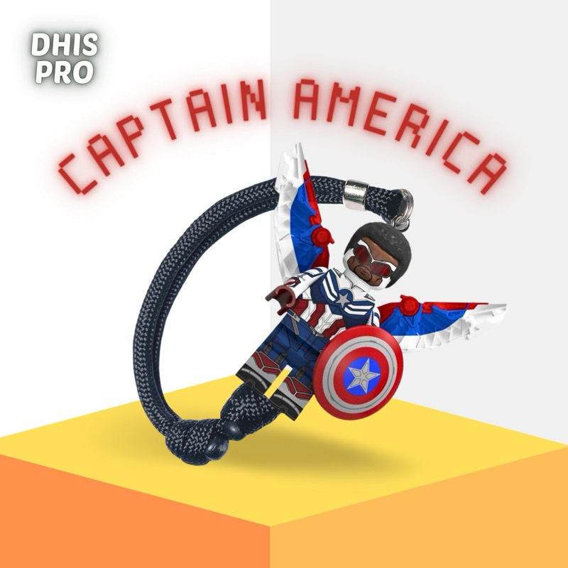 Jual Dhis Project Gelang LEGO Minifigure Captain America Brave New ...