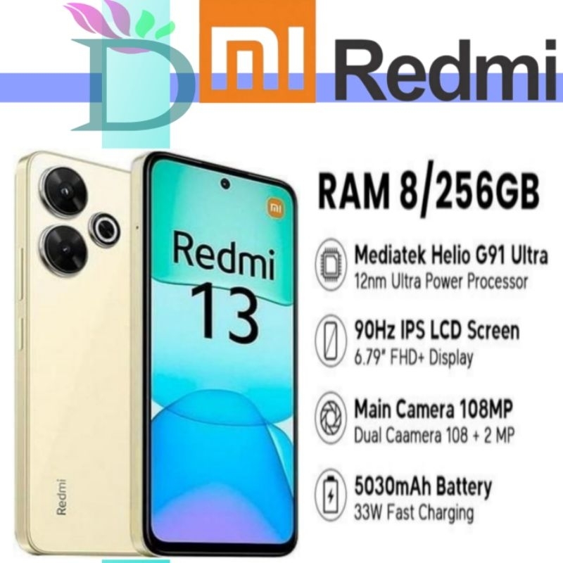Jual Xiaomi Redmi 13x 8/256 GB | 8/128 GB | 108 MP full HD+ | Garansi ...