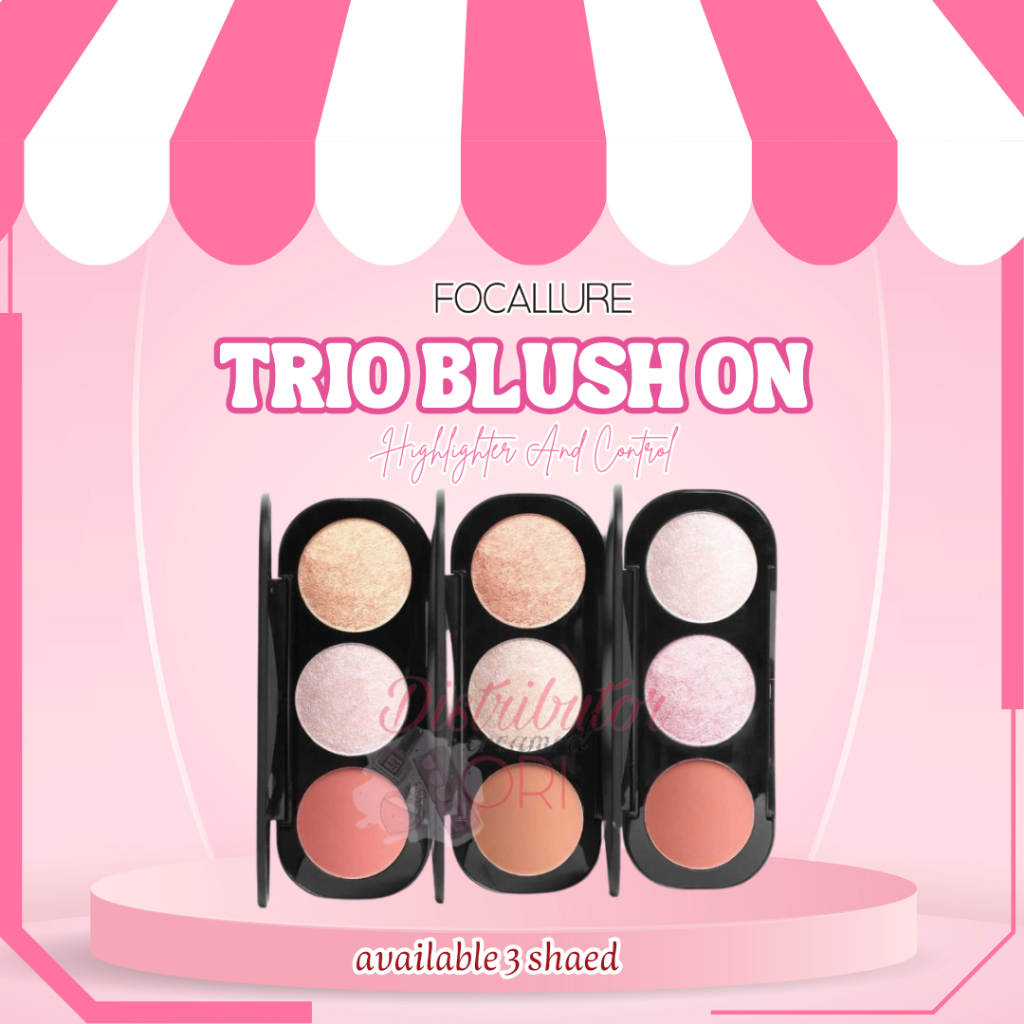 Jual FOCALLURE BLUSH & HIGHLIGHTER PALETTE FA26 | ORIGINAL | HIGHLITER ...