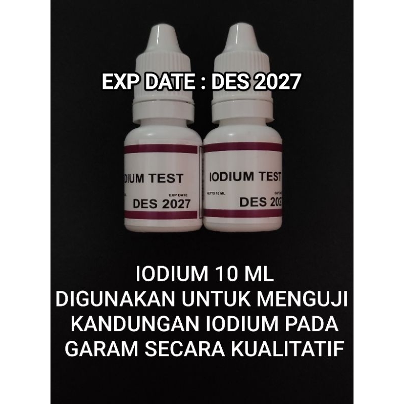 Jual Test Kit Yodium - Iodium test 10ml ORIGINAL | Shopee Indonesia