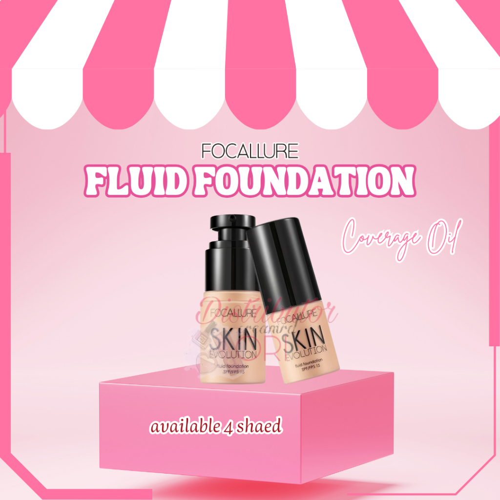 Jual FOCALLURE Full Coverage Oil-control Fluid Foundation | ORIGINAL ...