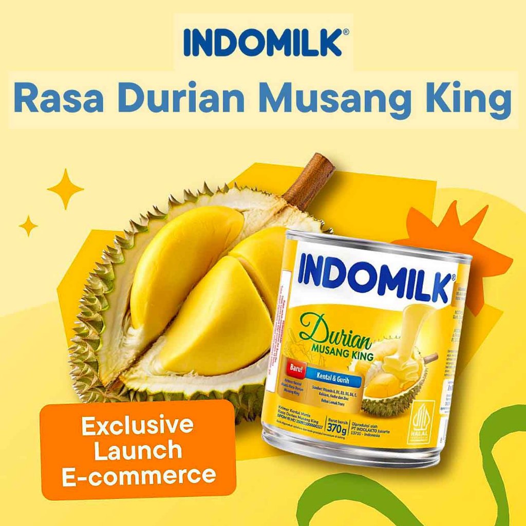 Jual Indomilk Krimer Susu Kental Manis / Krimer rasa Durian Musang King ...