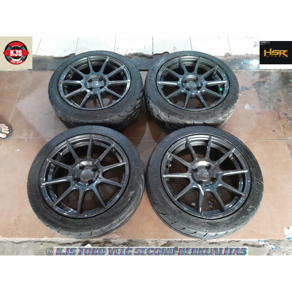 Jual VELG RACING SECOND MODEL HSR RAI-S2 RING 16 PCD 4X100 LEBAR 7 RATA ET42 WARNA GUN METAL ...