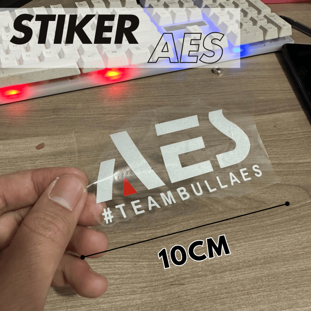 Jual STIKER AES BULL AES 10CM BAHAN REFLECTIF | Shopee Indonesia