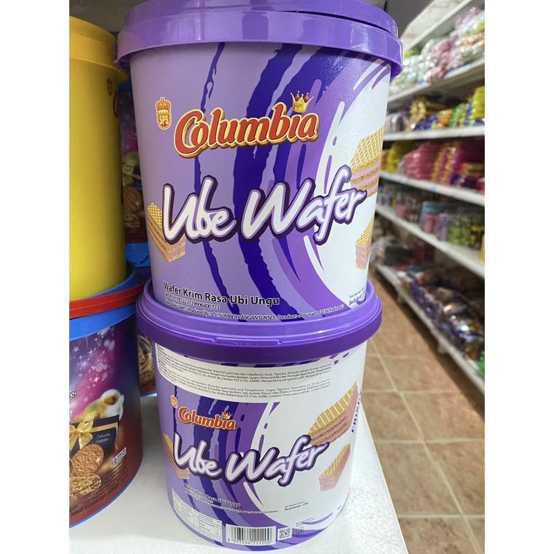 Jual Columbia Ube Wafer Timba 250gr | Shopee Indonesia