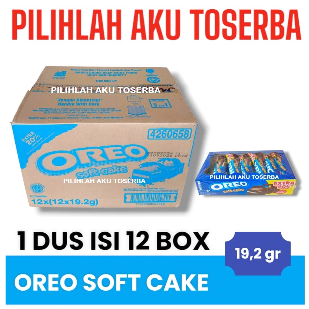 Jual Oreo Soft Cake Bolu Cokelat 16 gr - 1 Box Isi 12 pcs ( HARGA 1 DUS ...