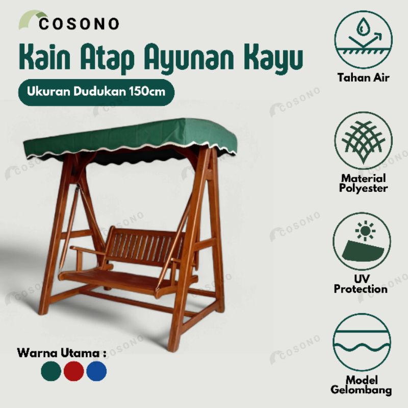 Jual Dudukan 150cm || Terpal Payung Furniture Atap Ayunan Kayu Teras ...