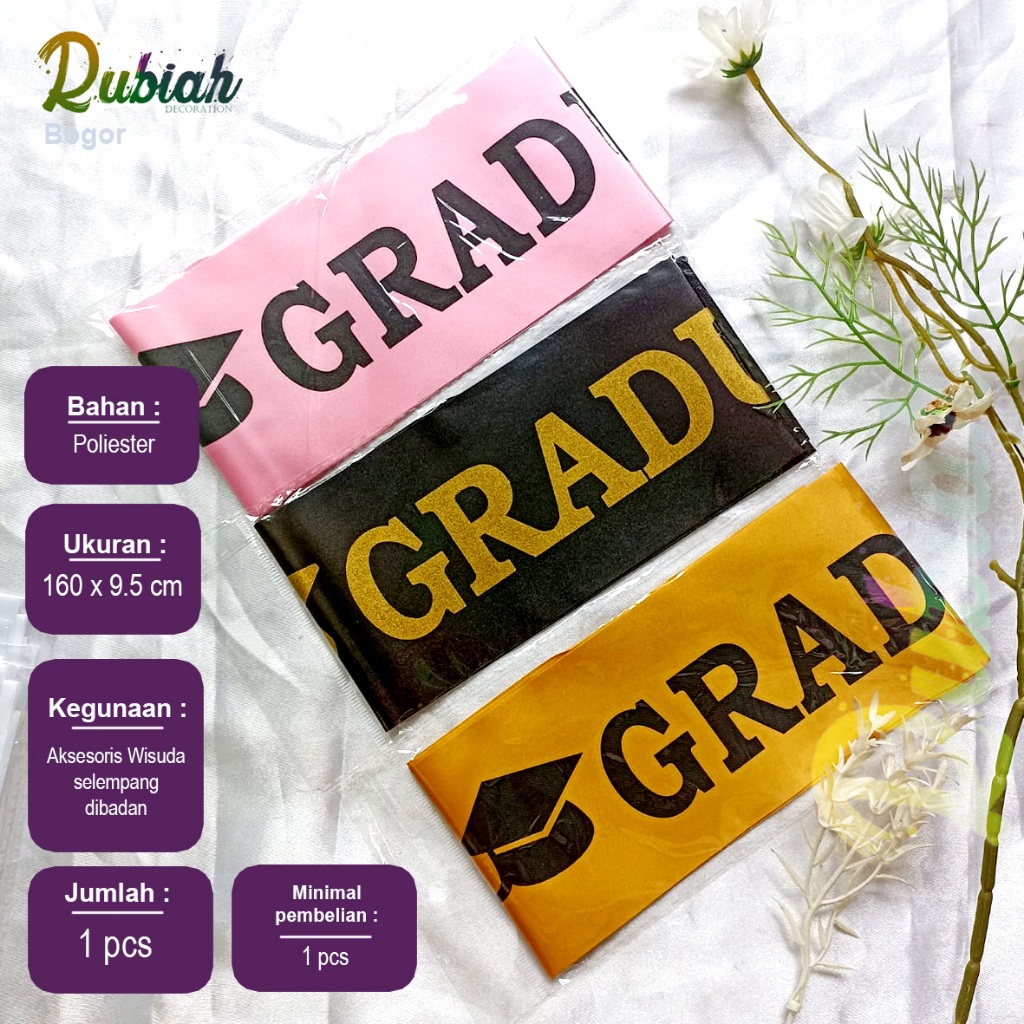 Jual Selempang Wisuda Graduation Congratulation / Selendang kelulusan ...