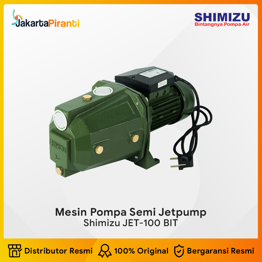 Jual Mesin Pompa Air Sumur Dangkal Semi Jet Pump Jetpump 100 Watt Manual Shimizu JET-100 BIT ...