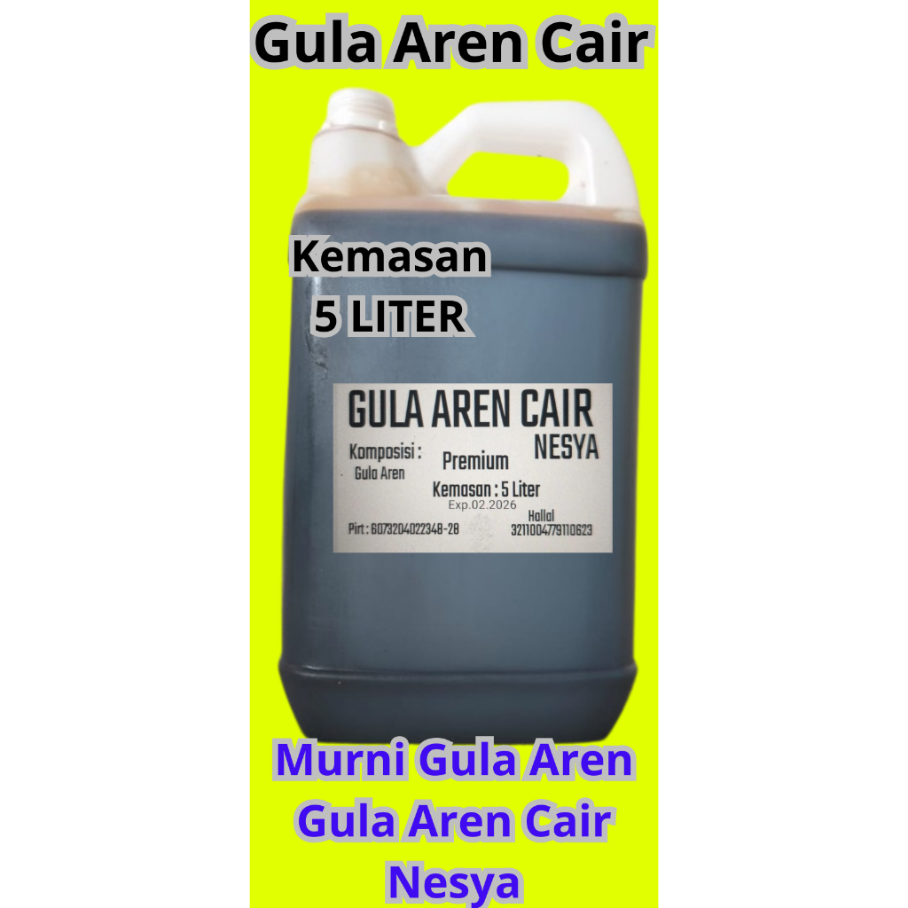 Jual gula aren cair/liquid palmsugar/gula aren cair premium/kemasan 5 ...