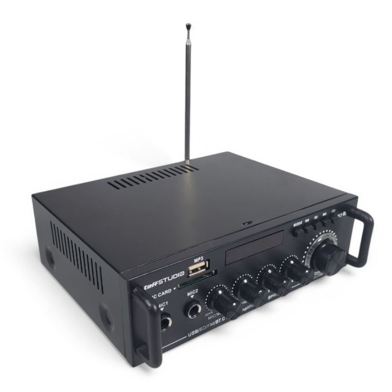 Jual TaffSTUDIO Audio Amplifier Bluetooth Dual Channel with Remote - BT ...