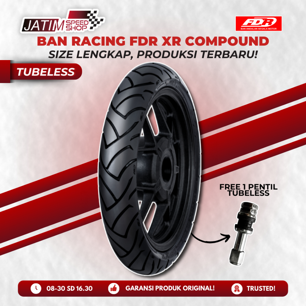 Jual [GRATIS PENTIL] BAN FDR SPORT RACING XR COMPOUND KOMPON RING 14 90 ...